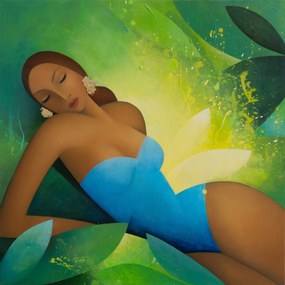 Veronika Švédová | Probouzení Rám: Černý, Velikost: 40 x 40 cm