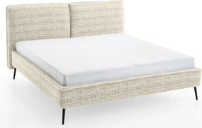 Béžová čalouněná dvoulůžková postel bez roštu 180x200 cm Infinity – Meise Möbel