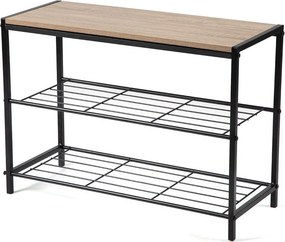 Černý ocelový botník 63x44x30 cm Asten – Bonami Essentials