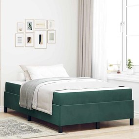 Rám postele Tmavě zelená 120 x 190 cm textil 3399051
