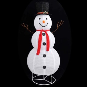 Dekorativní vánoční sněhulák s LED luxusní tkanina 180 cm 329762