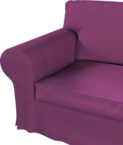 Potah na pohovku IKEA Ektorp 2-místná s lenoškou barva růžová látka pletený vzor