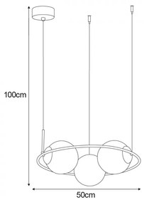 Závěsné svítidlo K-5104 z řady PARVA