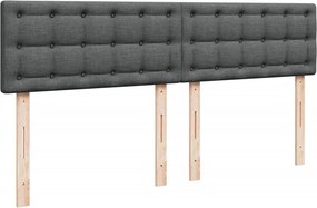 Box spring postel s matrací tmavě šedá 180x200 cm textil 3287162
