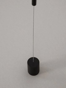 Matně černá hliníková LED stojací lampa (výška 300 cm) Elettra – Nova Luce