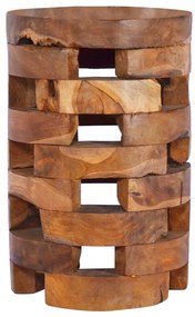 Noční stolek 30 x 30 x 45 cm masivní teakové dřevo - Default Title