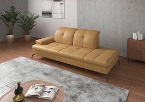 XXXLutz LENOŠKA, textil, kůže, curry žlutá Sit & More - Online Only sedačky - 00014401179C