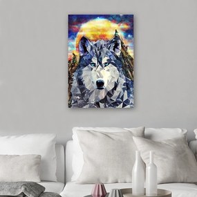 Gario Obraz na plátně Vlk jako ručně malovaný - Cantu Rozměry: 40 x 60 cm