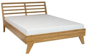 Drewmax LK301 180x200 cm dřevěná postel masiv dub dvojlůžko