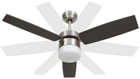 vidaXL Marketos Stropní ventilátor světlo a dálkový ovladač 108 cm tmavě hnědý