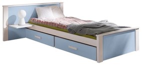 Dětská postel Minesota Plus 90, Matrace: ne, Barva: bílá + dub sonoma