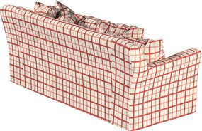 Potah na pohovku IKEA  Tomelilla 3-místná nerozkládací barva červená látka vzorované