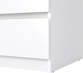 FALCO Komoda Simplicity 235 bílý lesk