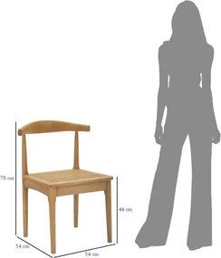 Designová jídelní židle Omolara hnědá