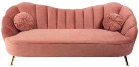 Designová sedačka Adalia 220 cm starorůžová