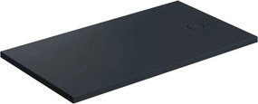 OMNIRES Aquarock M+ - Sprchová vanička 80x160 cm, matná černá AQUAROCK80-160BLV