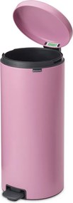 Růžový nášlapný ocelový odpadkový koš 30 l NewIcon – Brabantia