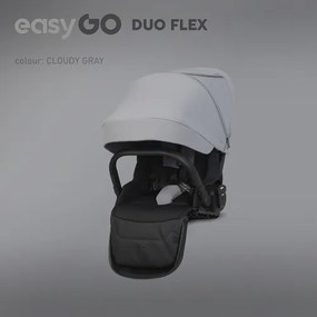 Sourozenecký kočárek EasyGo Duoflex Cloudy Gray