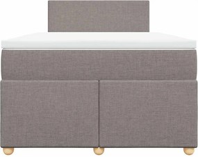 Box spring postel s matrací taupe 120x190 cm textil 3286616