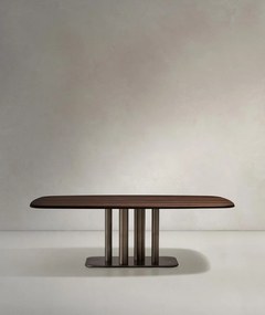 Jídelní stůl v dekoru ořechu 110x220 cm Melvar – Kave Home
