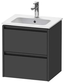 Duravit Ketho.2 - Umyvadlová skříňka 55x51x42 cm, 2 zásuvky, grafit mat K25261049490000