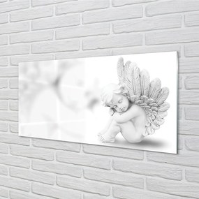 Obraz na skle spící anděl 120x60 cm
