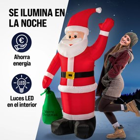 Nafukovací Santa Claus s osvětlení