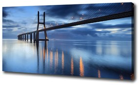 Wallmuralia Foto obraz na plátně Osvětlený most 100x50