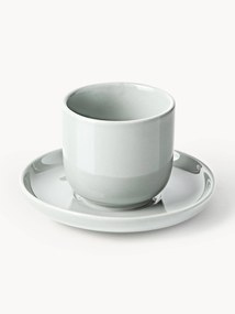 Sada porcelánových šálků na espresso's podšálky Nessa, 4 díly
