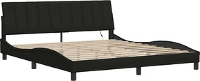 Rám postele bez matrace Hanko černý 180 x 200 cm textil 3310477
