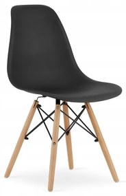SUPPLIES CINKLA Skandinávská Jídelní židle - černá barva