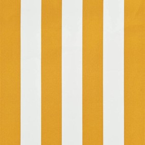 Zatahovací markýza žluto-bílá 300 x 150 cm 143755