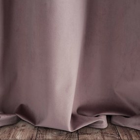 ZATEMŇOVACÍ ZÁVĚS NA KROUŽCÍCH PIERRE 140X250 CM PÚDROVĚ RŮŽOVÁ