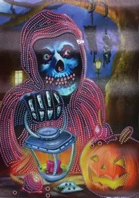 NORIMPEX Diamantové malování 7D Halloween / 30x40 cm