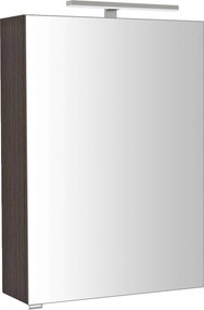Sapho Riwa - Zrcadlová skříňka s LED osvětlením 50x70x17 cm, borovice rustik RIW050-0016