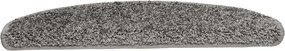 Schodové rohože 15 ks 65 x 21 x 4 cm šedé, půlkulaté, velké 133900