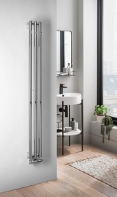 Sapho Sapho, PILON topné těleso 196x1800mm, se 3 háčky, černá mat, IZ128T