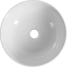 Sapho Sapho, EMMI keramické umyvadlo na desku, průměr 33cm, bílá, TU0077