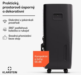 Klarstein DryFy Pro Connect Smart, Odvlhčovač vzduchu,  Wi-Fi, Komprese, 60 l / 24 h, 45–65 m²