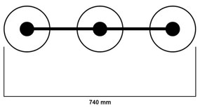 Jupiter 1171 - Závěsné svítidlo XSARA 3xE27/60W/230V