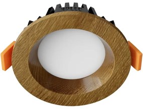 APLED - LED Podhledové RONDO WOODLINE LED/3W/230V 4000K pr. 9 cm dub masiv