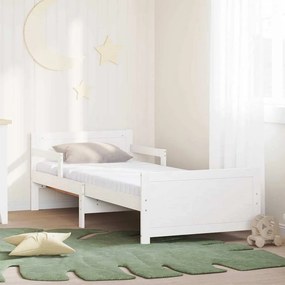 Rám postele s rozšiřovací matrací s čelo Bílá 80 x 200 cm 3385959