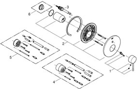 GROHE 19285001 - Vanová baterie ESSENCE lesklý chrom