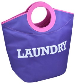 Vingo Textilní koš na prádlo LAUNDRY lila