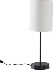 Bílá/černá látková stolní lampa (výška 45 cm) Seth – Jotex