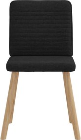 Jídelní židle 4 ks černé textil 3315246