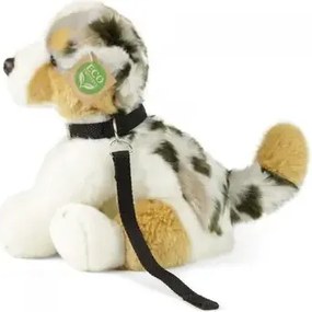RAPPA Plyšový pes australský ovčák s vodítkem 28 cm / ECO-FRIENDLY / o