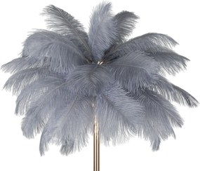 Stojací lampa Palm 160 cm šedá/zlatá