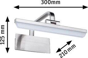 Paulmann 95571 - LED/6W Obrazové svítidlo RENAN 230V 30 cm matný chrom