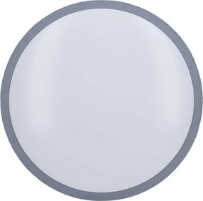 LED stropní světlo s dálkovým ovládáním Grey nastavitelné - průměr 49 cm, šedá